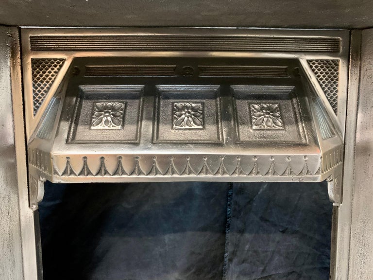 19th Century Manner Polished Brass and Steel Fireplace Insert For Sale ...