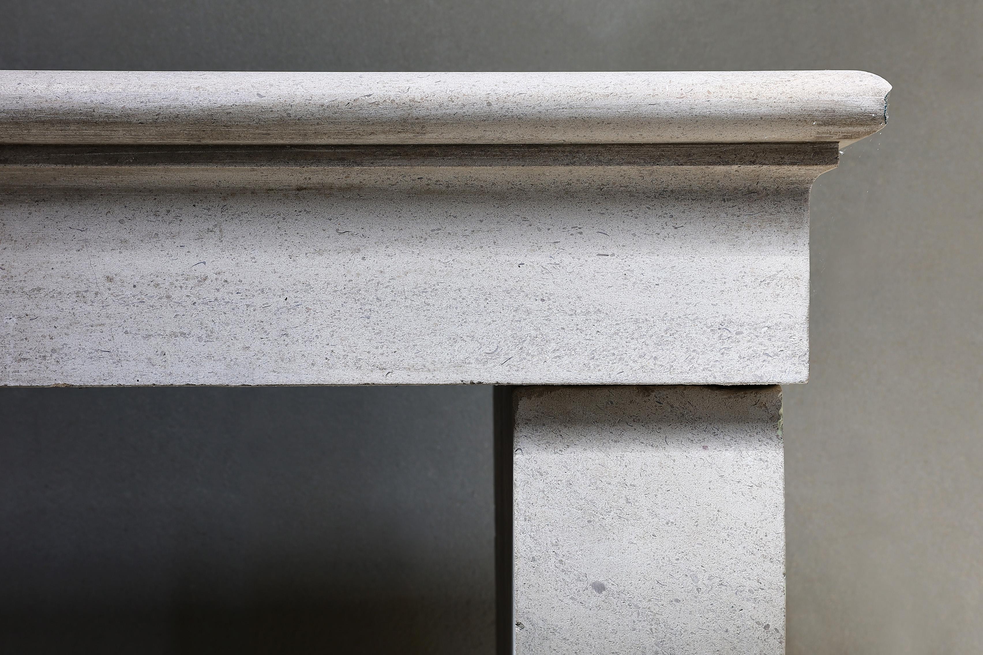 19th century mantle surround in Campagnarde style of French limestone ...