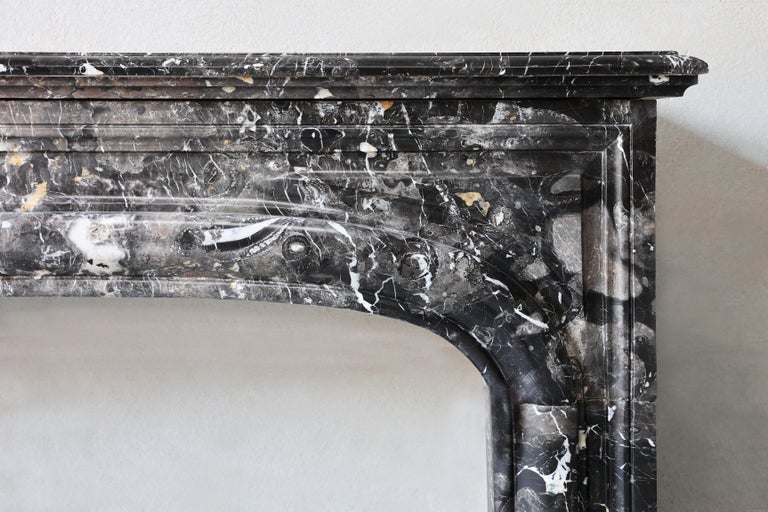19th century mantle surround of Saint Anna marble in style of Louis XIV ...