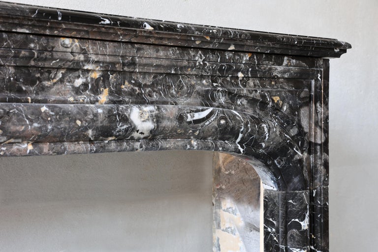 19th century mantle surround of Saint Anna marble in style of Louis XIV ...