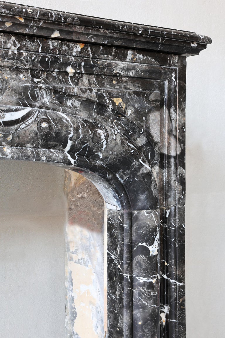 19th century mantle surround of Saint Anna marble in style of Louis XIV ...