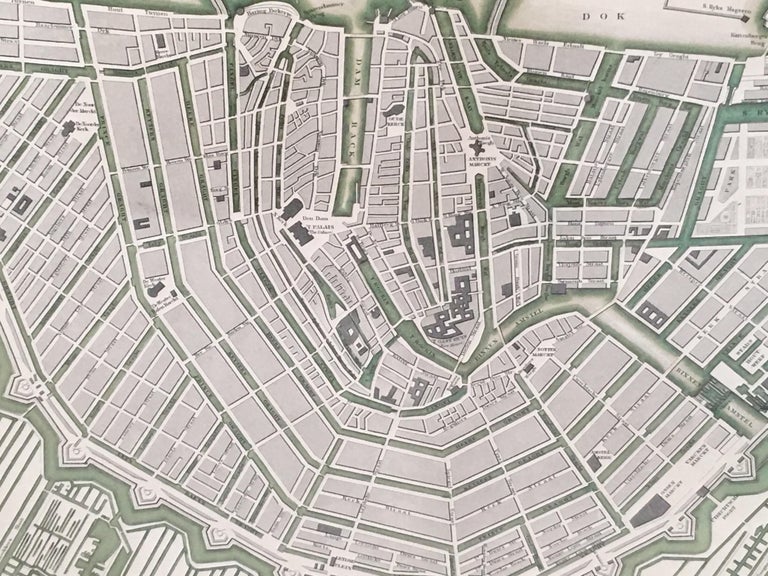 19th Century Map of Amsterdam at 1stDibs