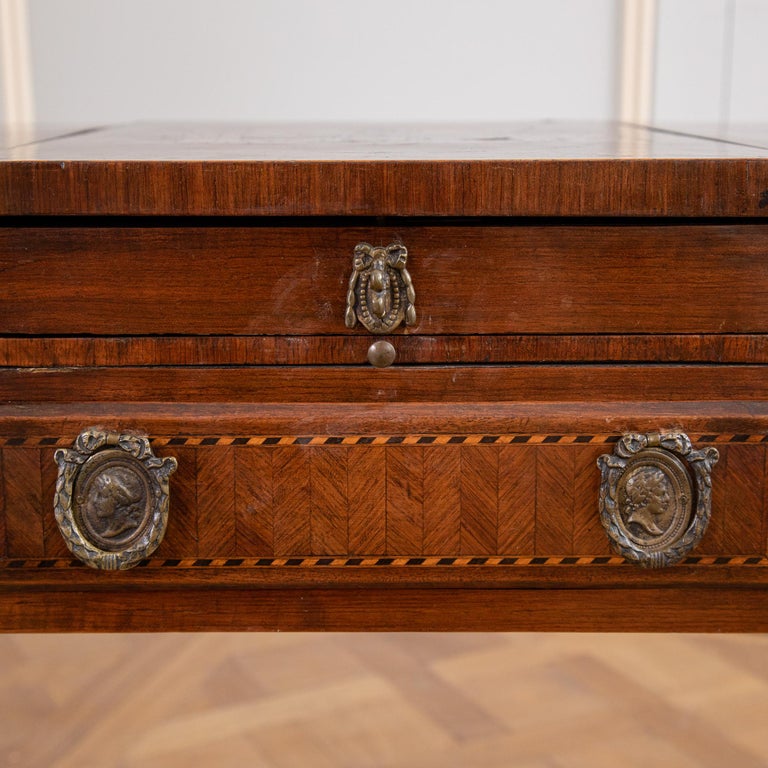 19th Century Marquetry Vanity Desk / Coiffeuse / Table De Toilette at ...