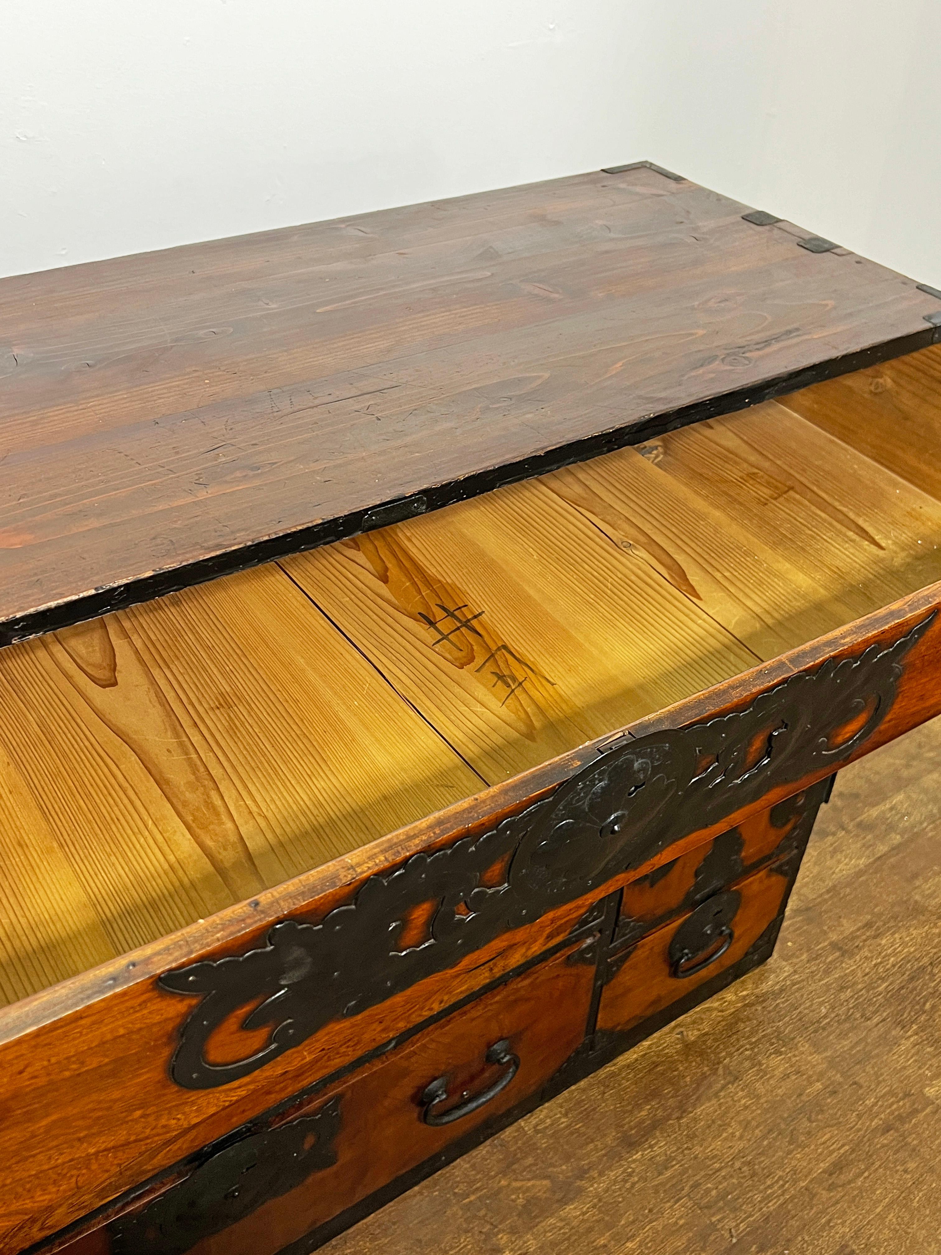 19th Century Meiji Era Antique Japanese Sendai Tansu For Sale at 1stDibs