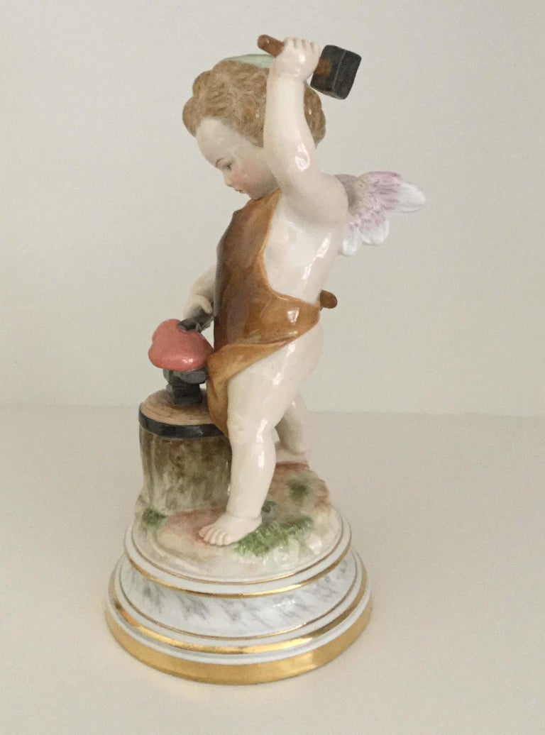 Meissen Porcelain Figurine Cupid Blacksmith, 19th Century at 1stDibs ...