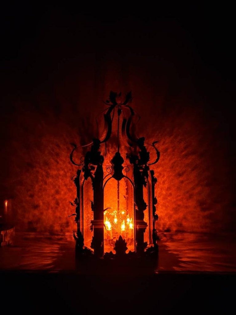 19th Century Mexican San Miguel Wrought Iron Lantern For Sale at 1stDibs