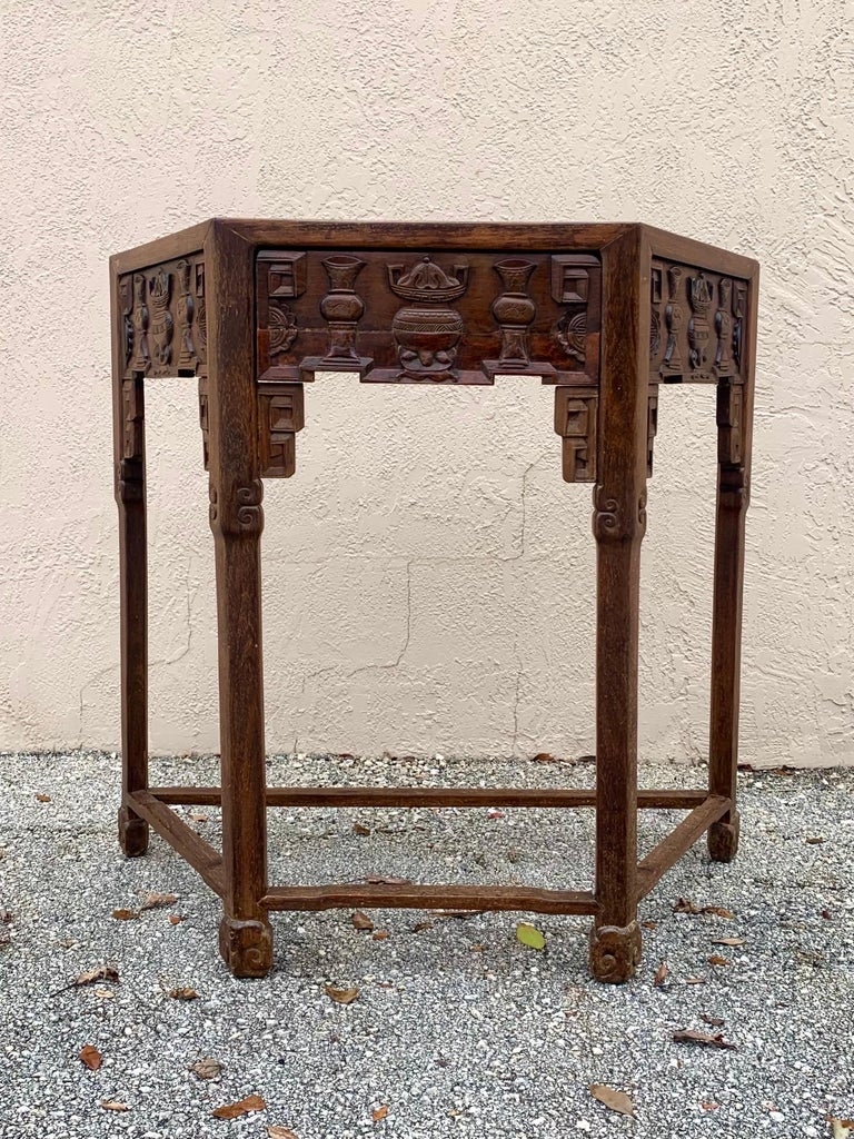 19th Century Ming Style Hard Wood Chinese Console Table For Sale at 1stDibs