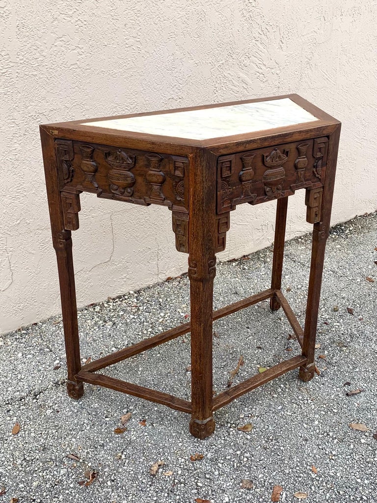 19th Century Ming Style Hard Wood Chinese Console Table For Sale at 1stDibs
