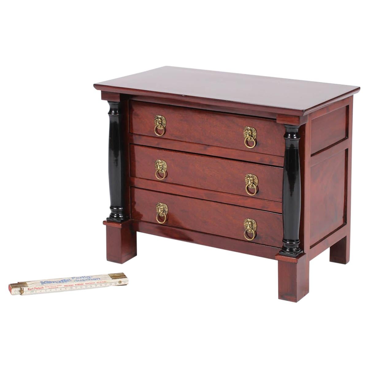 19th Century Miniature Commode, Model Chest of Drawers, French Empire ...