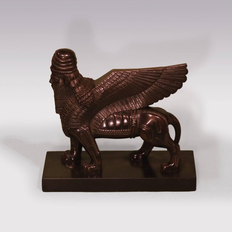 19th Century Model of the Assyrian Sphinx Lamasu at 1stDibs