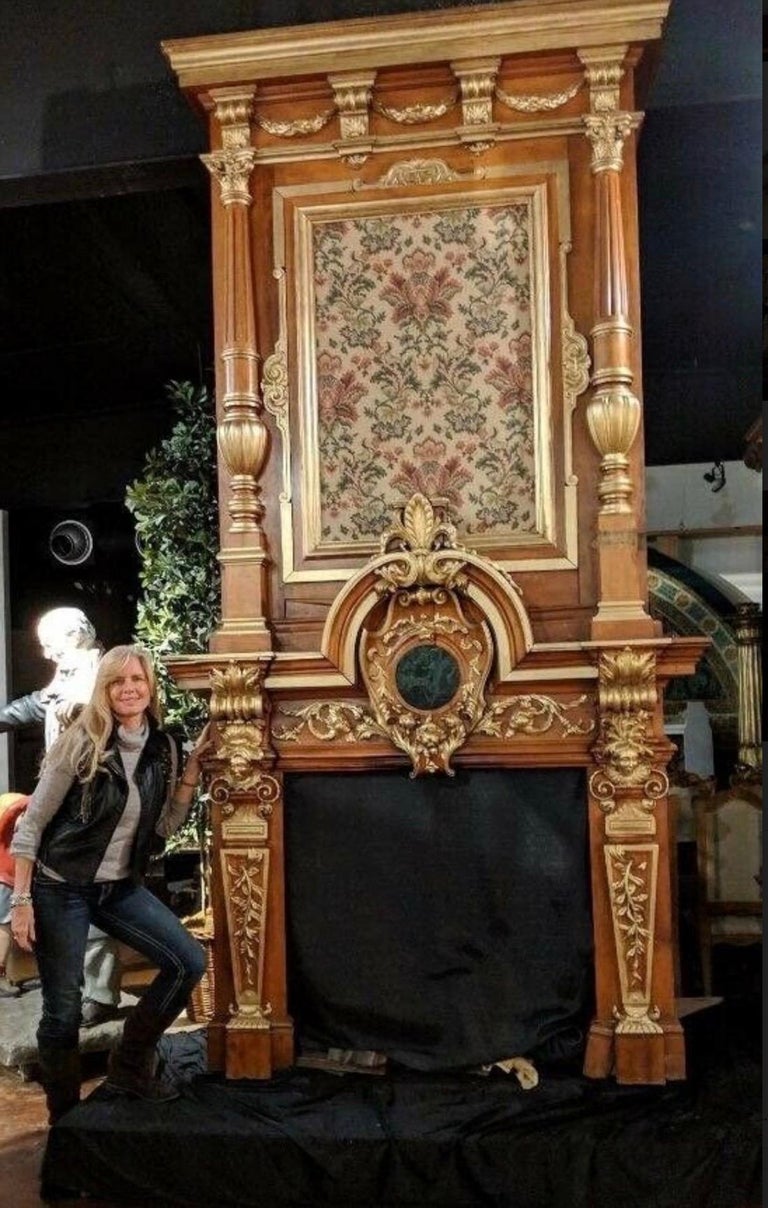 19th century monumental mantle from large château estate For Sale at ...