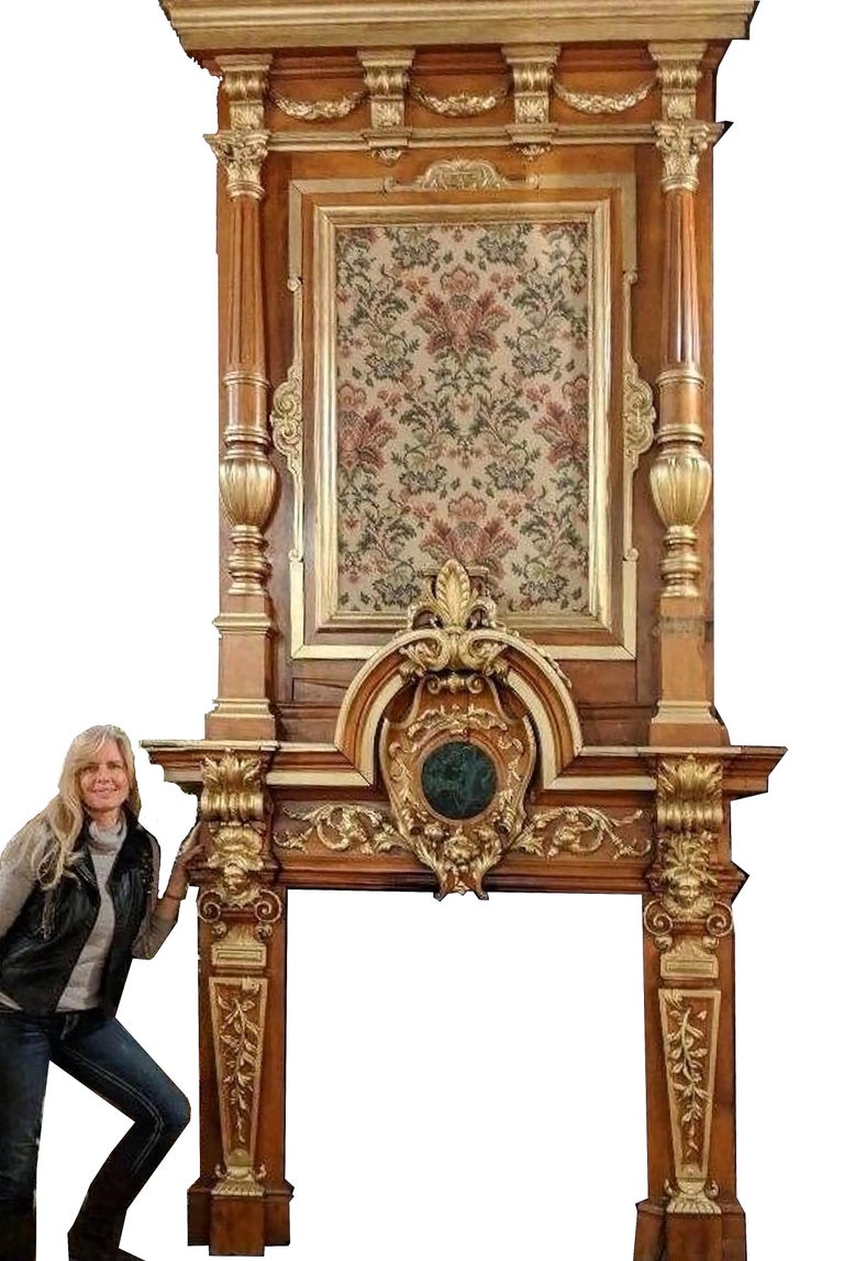 19th century monumental mantle from large château estate For Sale at ...