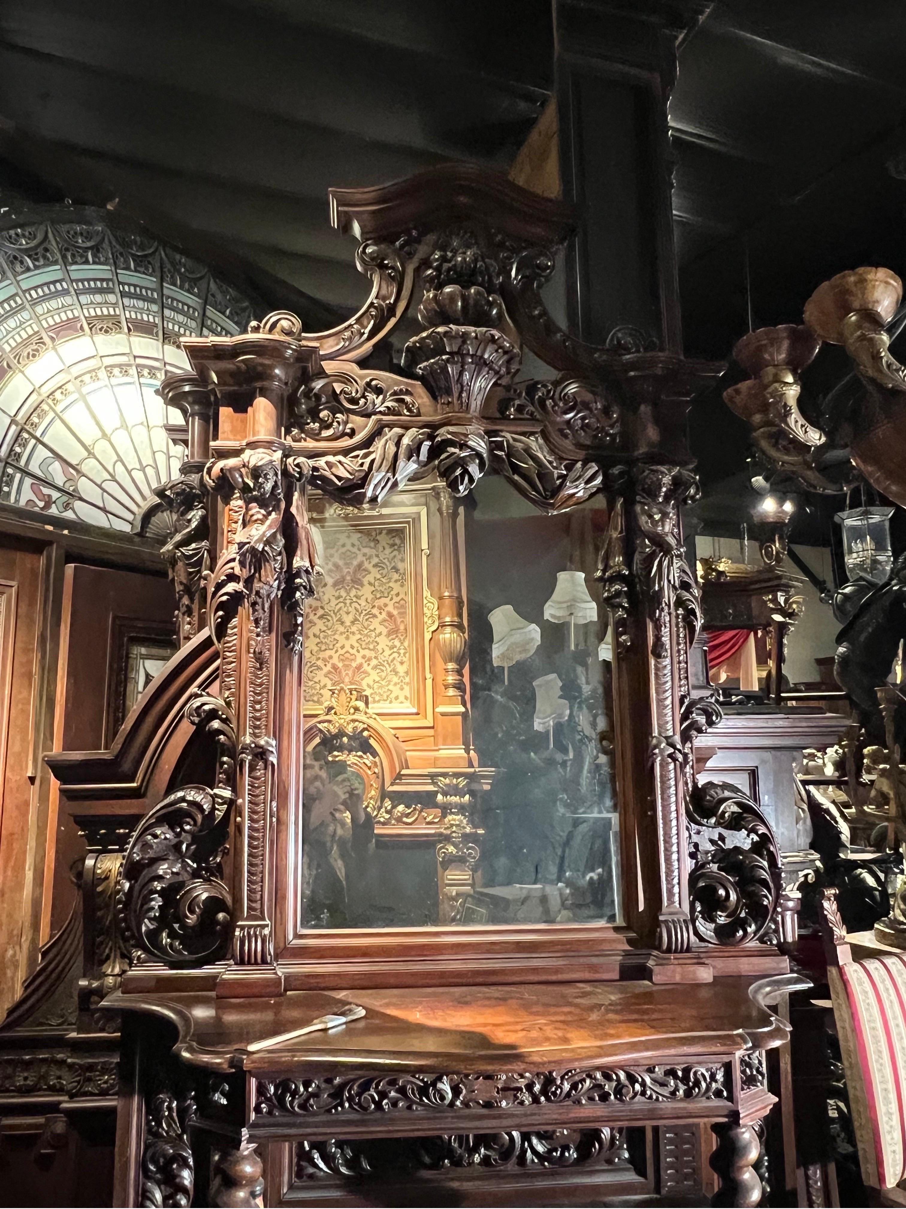 19th Century Monumental Palatial Hall Mirror For Sale at 1stDibs