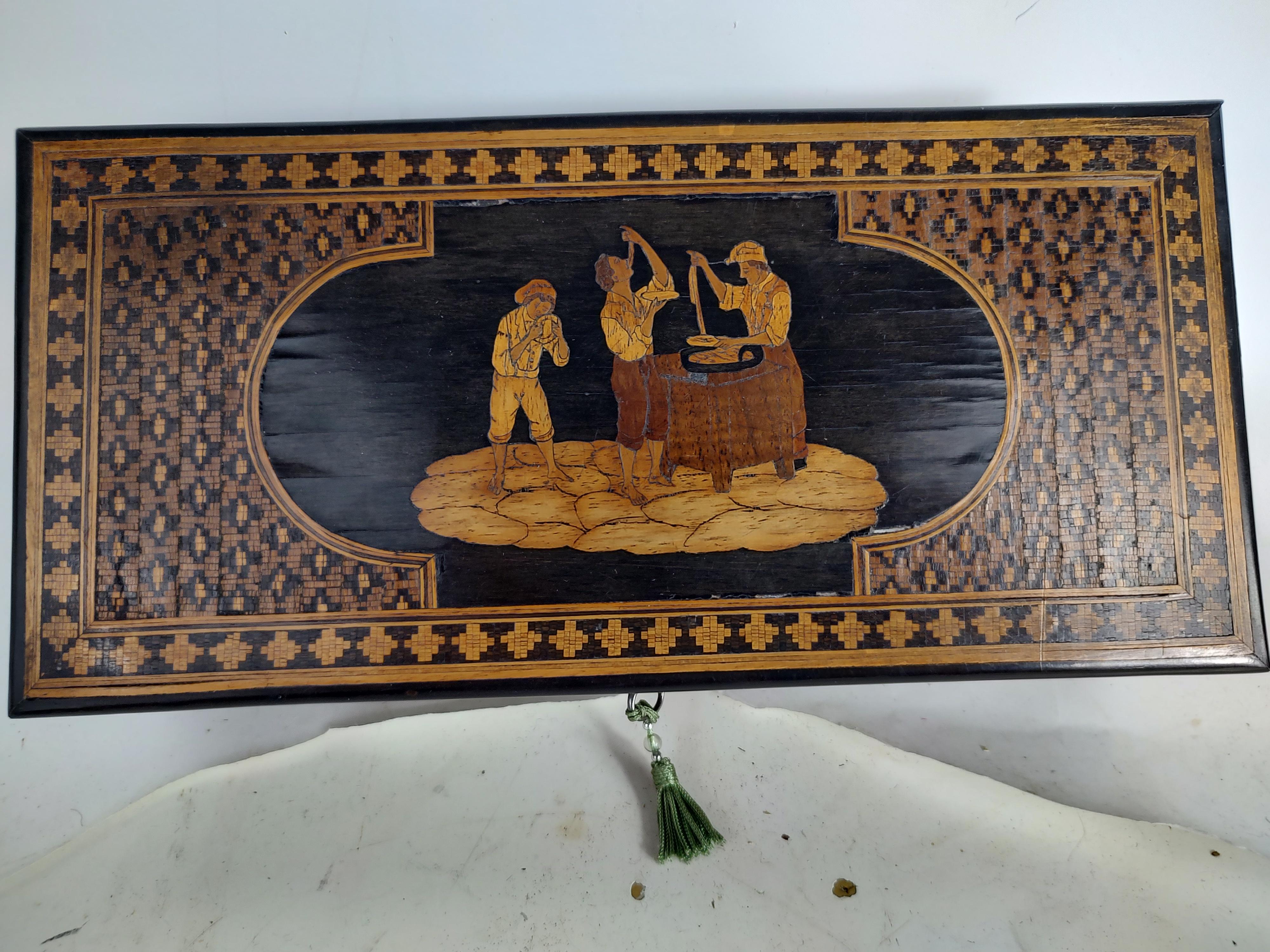 19th Century Mosaic Marquetry Jewelry Box Sorrento Napoli, C1880 For ...