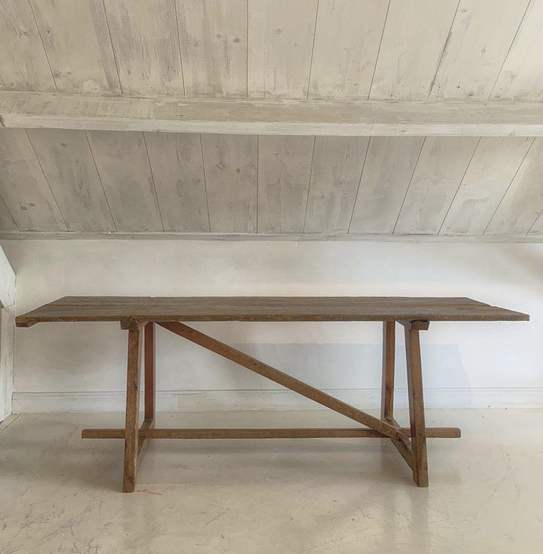 19th Century Mountain Trestle Console Table For Sale at 1stDibs