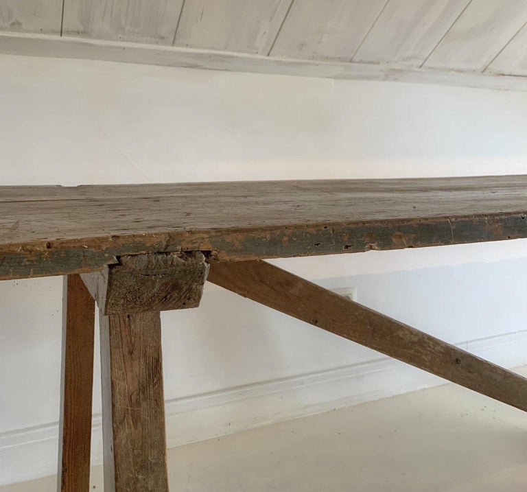 19th Century Mountain Trestle Console Table For Sale at 1stDibs