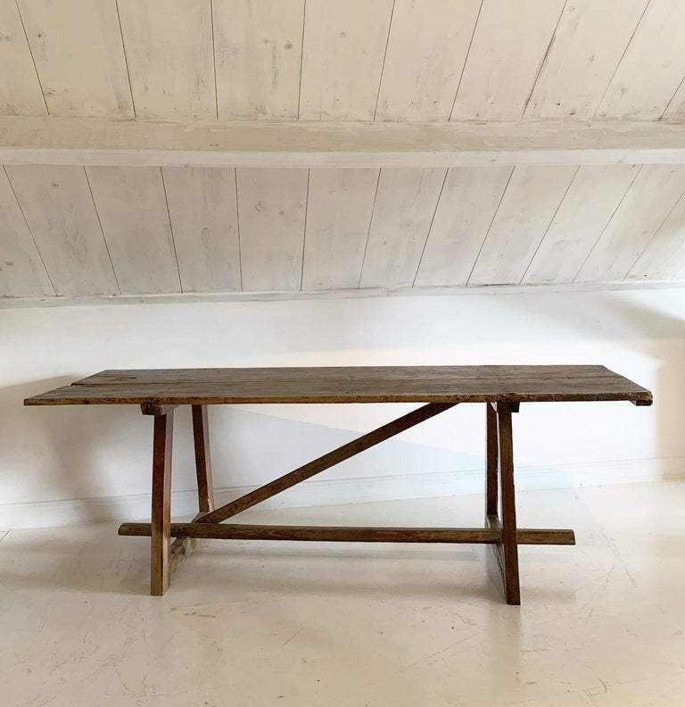 19th Century Mountain Trestle Console Table For Sale at 1stDibs
