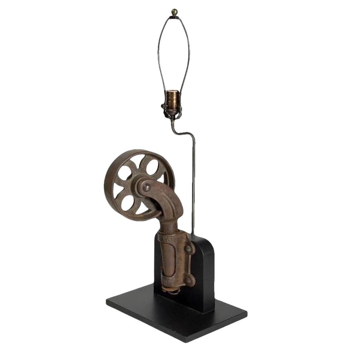 19th Century Mounted Caster Table Lamps For Sale at 1stDibs