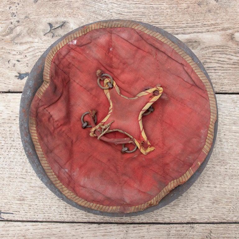 19th Century Mughal Bronze Shield with Original Protective Fabric and ...