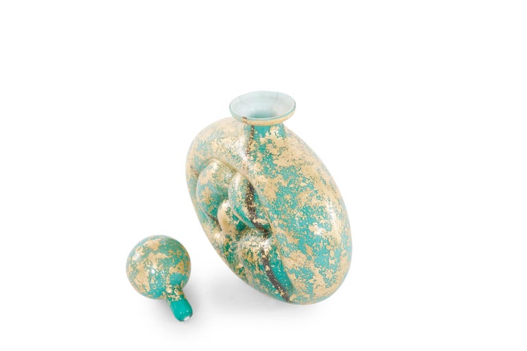 19th Century Murano Glass / Inlaid Gold Barware Set For Sale at 1stDibs