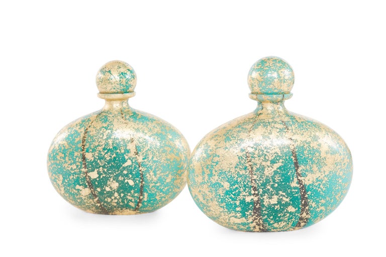 19th Century Murano Glass / Inlaid Gold Barware Set For Sale at 1stDibs