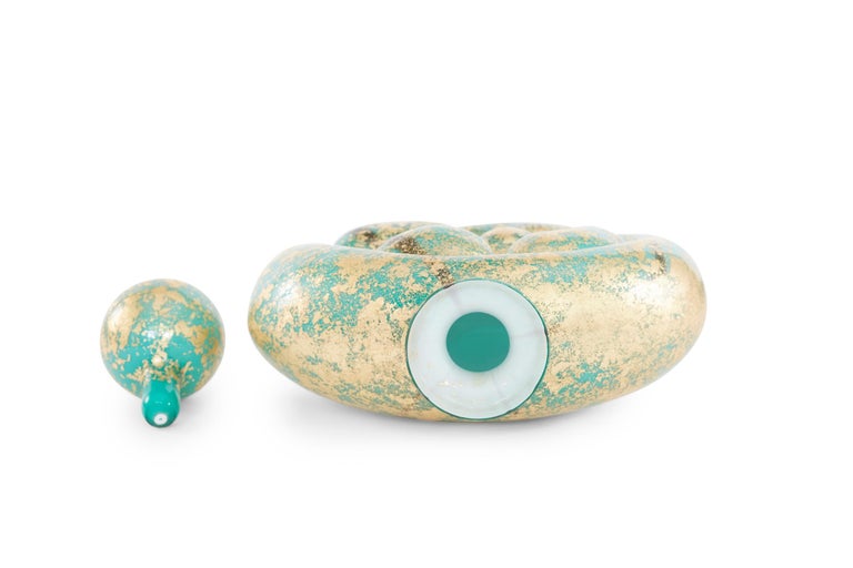 19th Century Murano Glass / Inlaid Gold Barware Set For Sale at 1stDibs