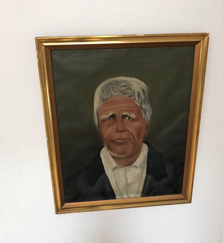 19th Century Naive Portrait of a Gentleman For Sale at 1stDibs
