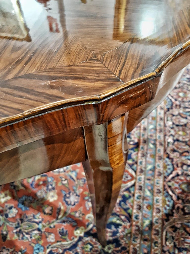 19th Century Napoleon III Walnut Root French Tea Table Restored LAST ...