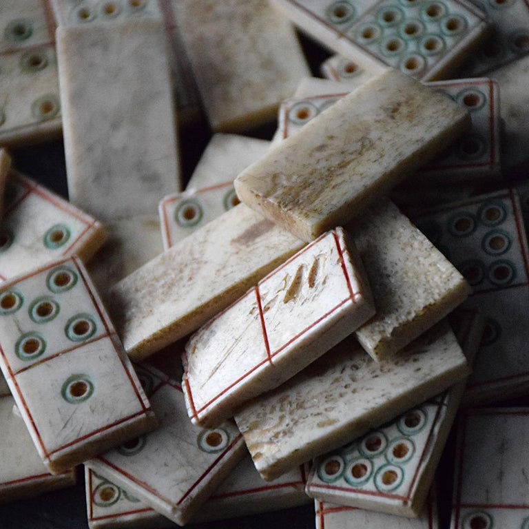 19th Century Napoleonic Prisoner of War Dominos Set at 1stDibs