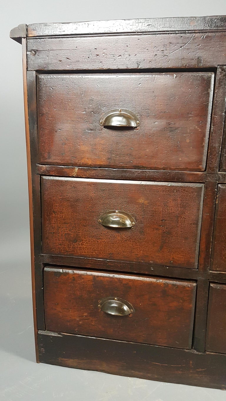 19th Century Narrow Pine Rustic Shop Counter For Sale at 1stDibs
