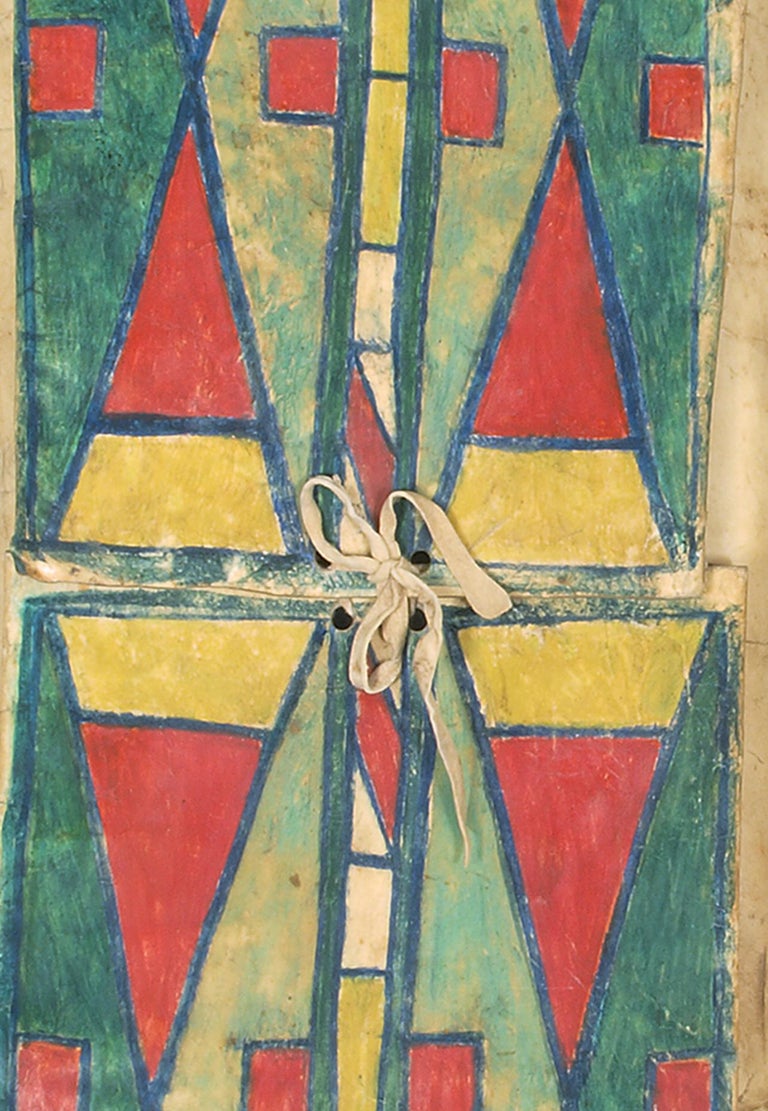 Native American Parfleche Envelope, Crow, 19th Century Abstract ...