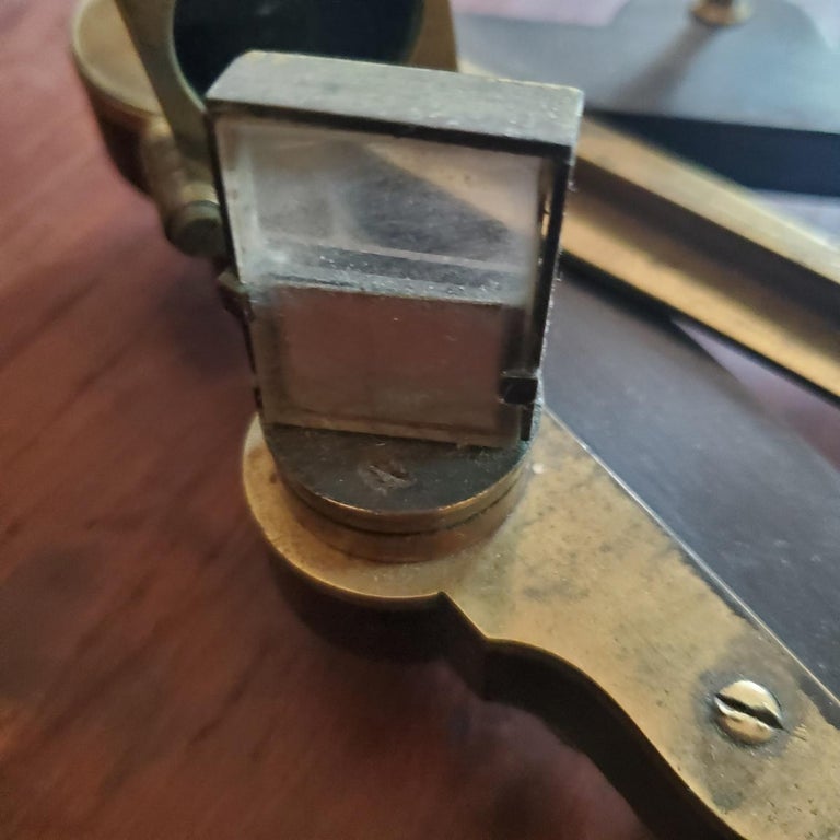 19th Century Naval Navigational Octant by Crichton 'London' in Original ...