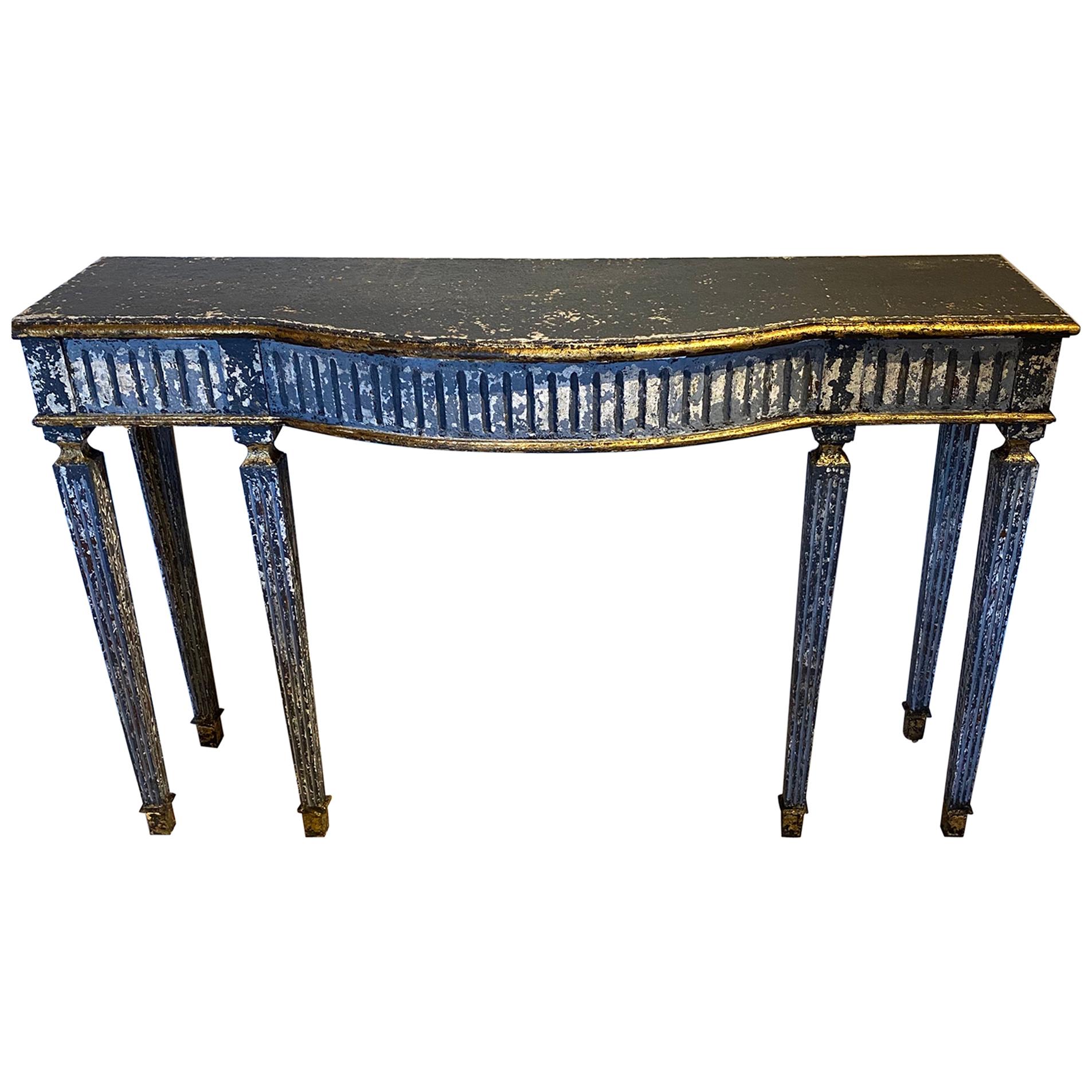 19th Century Neoclassical Painted Console Table at 1stDibs