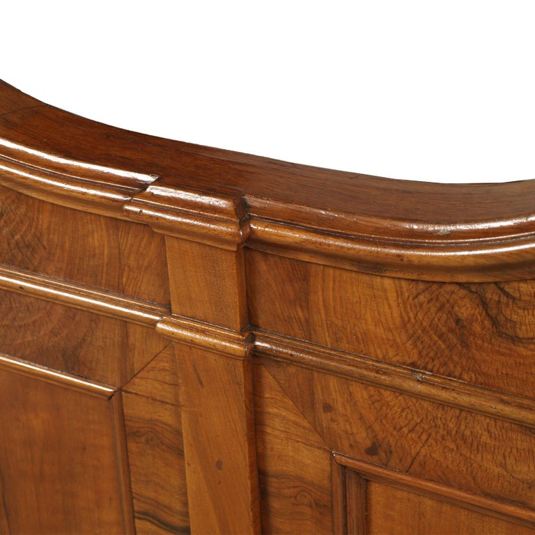 19th Century Neoclassical Double Bed Solid Walnut Restored And Wax Polished For Sale At 1stdibs