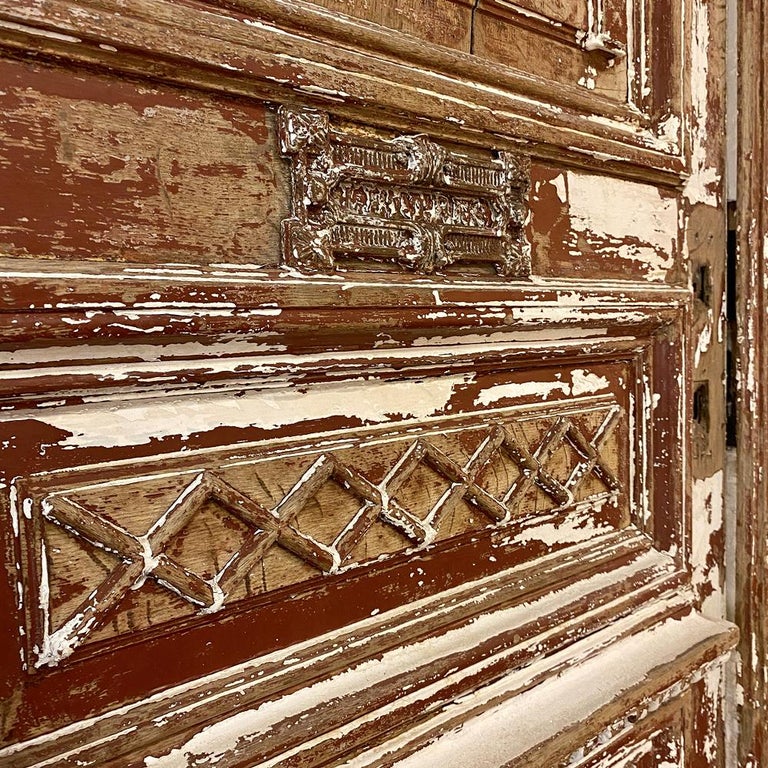 19th Century Neoclassical Exterior Door with Transom and Jamb For Sale ...