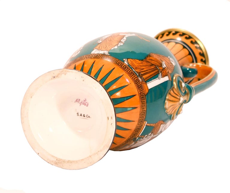 19th Century Neoclassical Samuel Alcock and Co. Porcelain Vase at 1stDibs