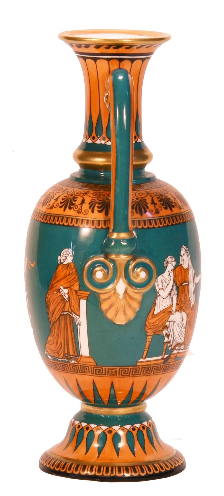 19th Century Neoclassical Samuel Alcock and Co. Porcelain Vase at 1stDibs