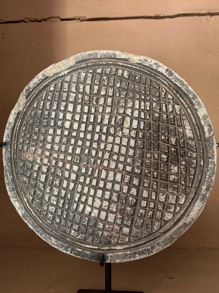 19th Century Nepal Stone Disc For Sale at 1stDibs