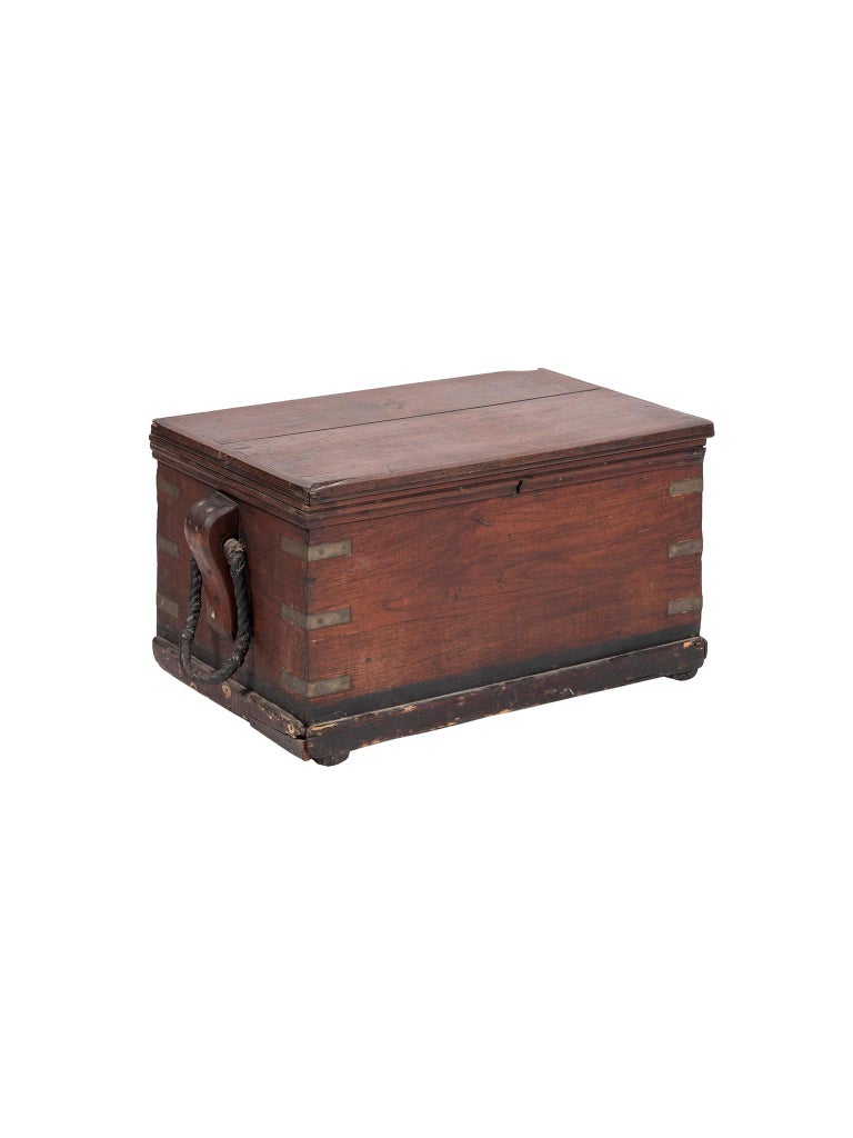 19th Century New England Seaman's Chest For Sale at 1stDibs