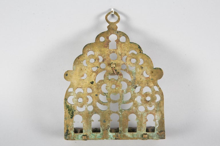 19th Century North-African Brass Hanukkah Lamp Menorah at 1stDibs