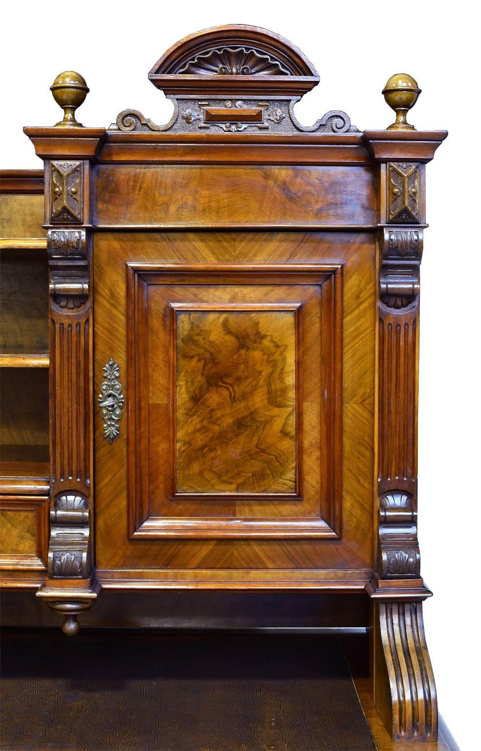 19th Century North German Gründerzeit Desk in Walnut at 1stDibs ...