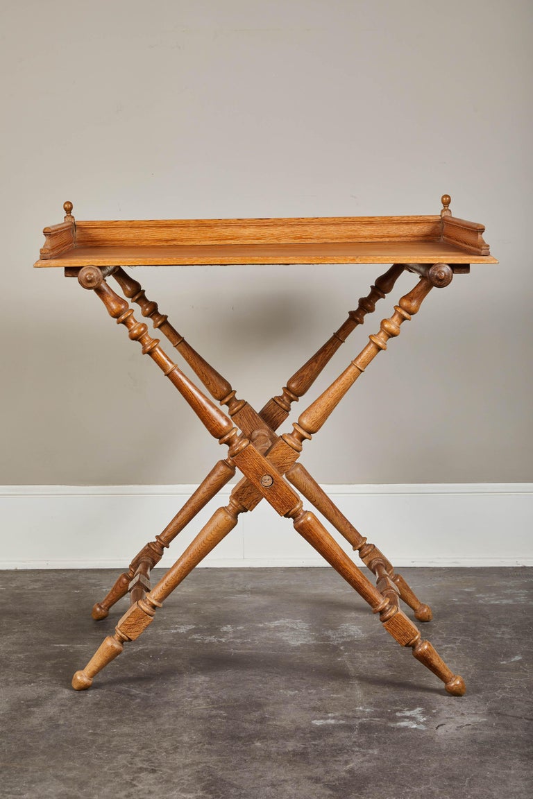 19th Century Oak Butler’s Tray Table at 1stDibs