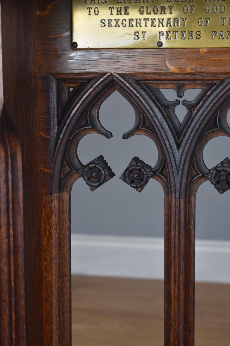 19th Century Oak Church Lectern Praying-Reading Stand at 1stDibs