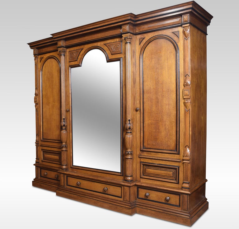 19th Century Oak Compactum Wardrobe For Sale at 1stDibs