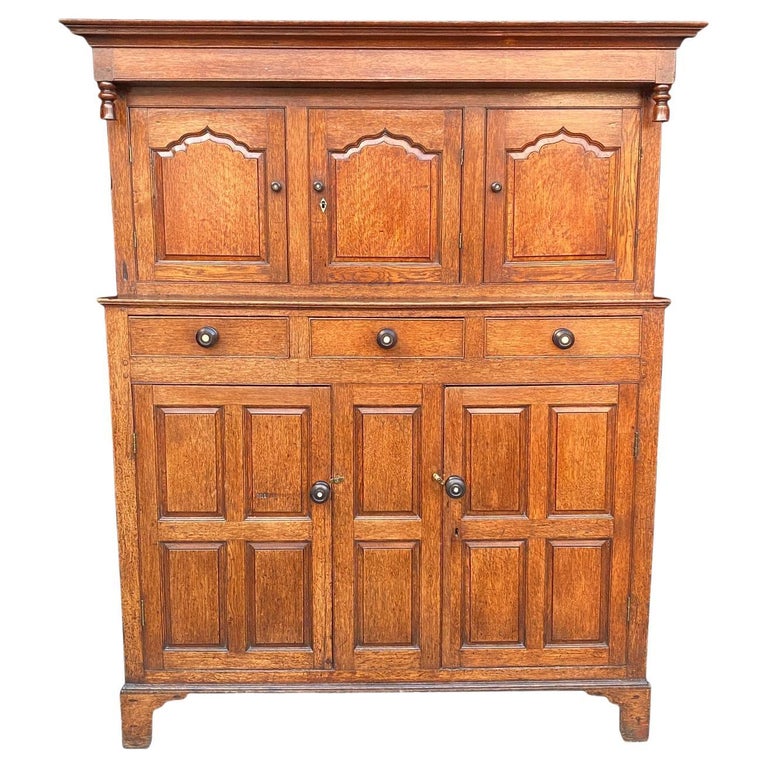 19th Century Oak Court Cupboard, Circa 1820 at 1stDibs