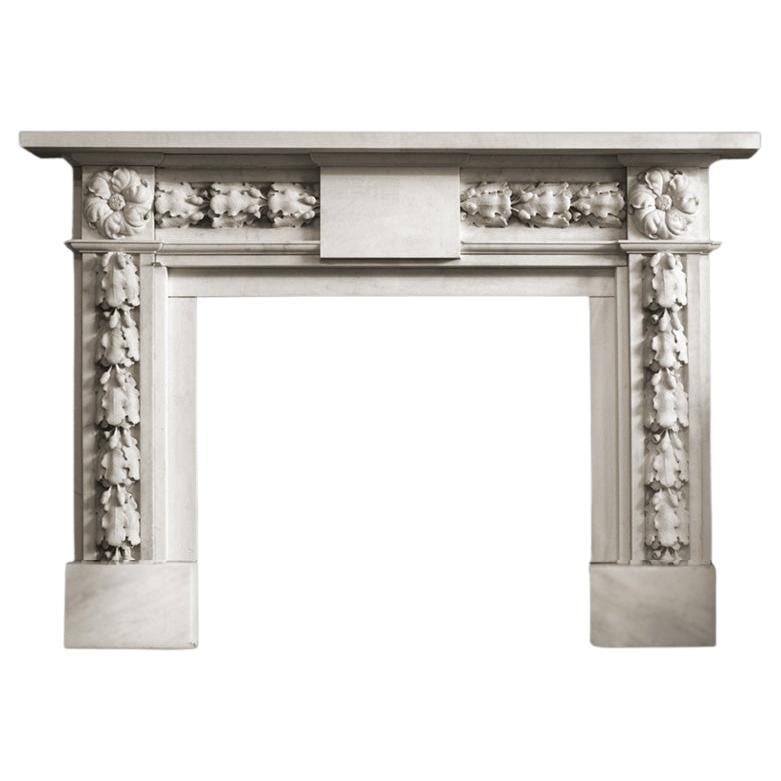 Imposing Walnut Trumeau French 19th Century Chimneypiece at 1stDibs ...