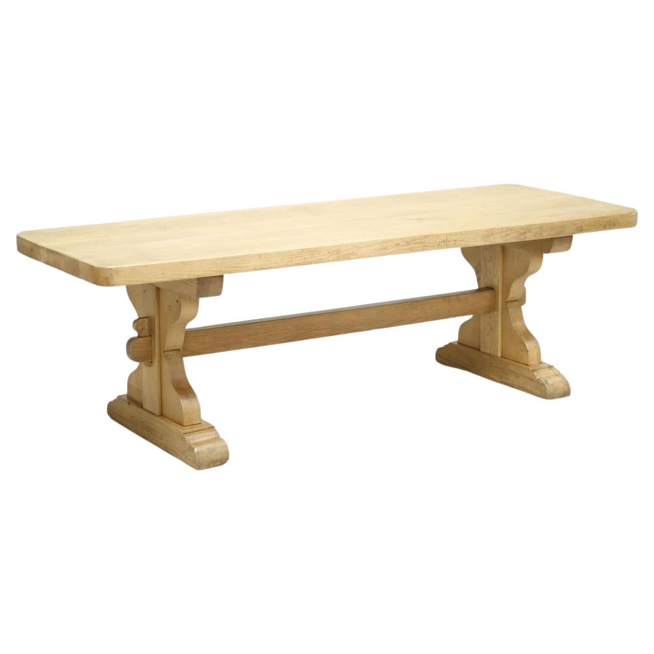Large Oak Refectory Dining Table at 1stDibs