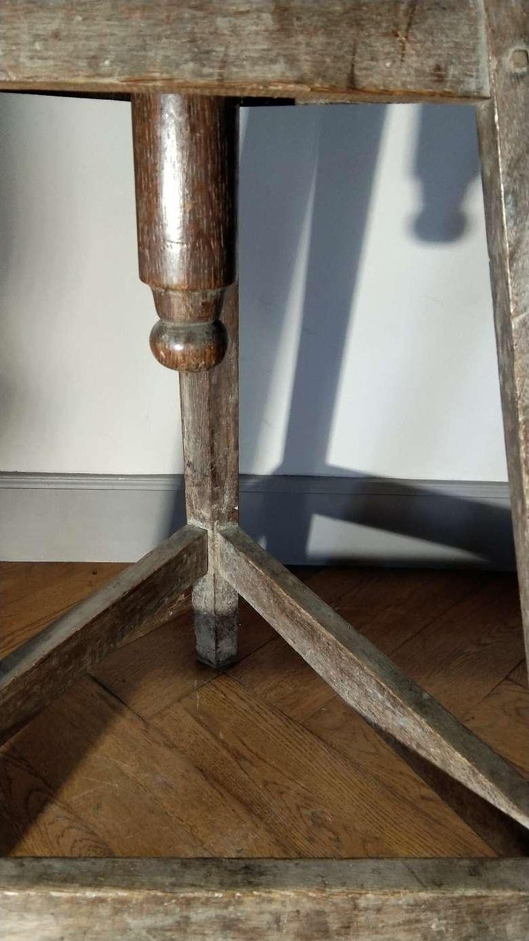 19th Century Oak Sculptor's Table, Pedestal with Rotating Platform at ...