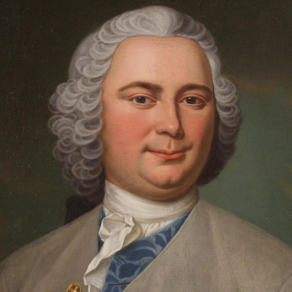 19th Century Oil on Canvas Austrian Painting Gentleman Portrait, 1870 ...