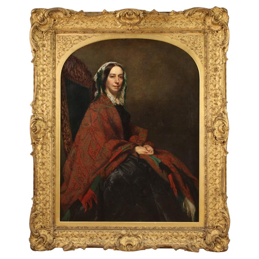 19th Century Oil on Canvas Antique French Signed Landscape Painting ...